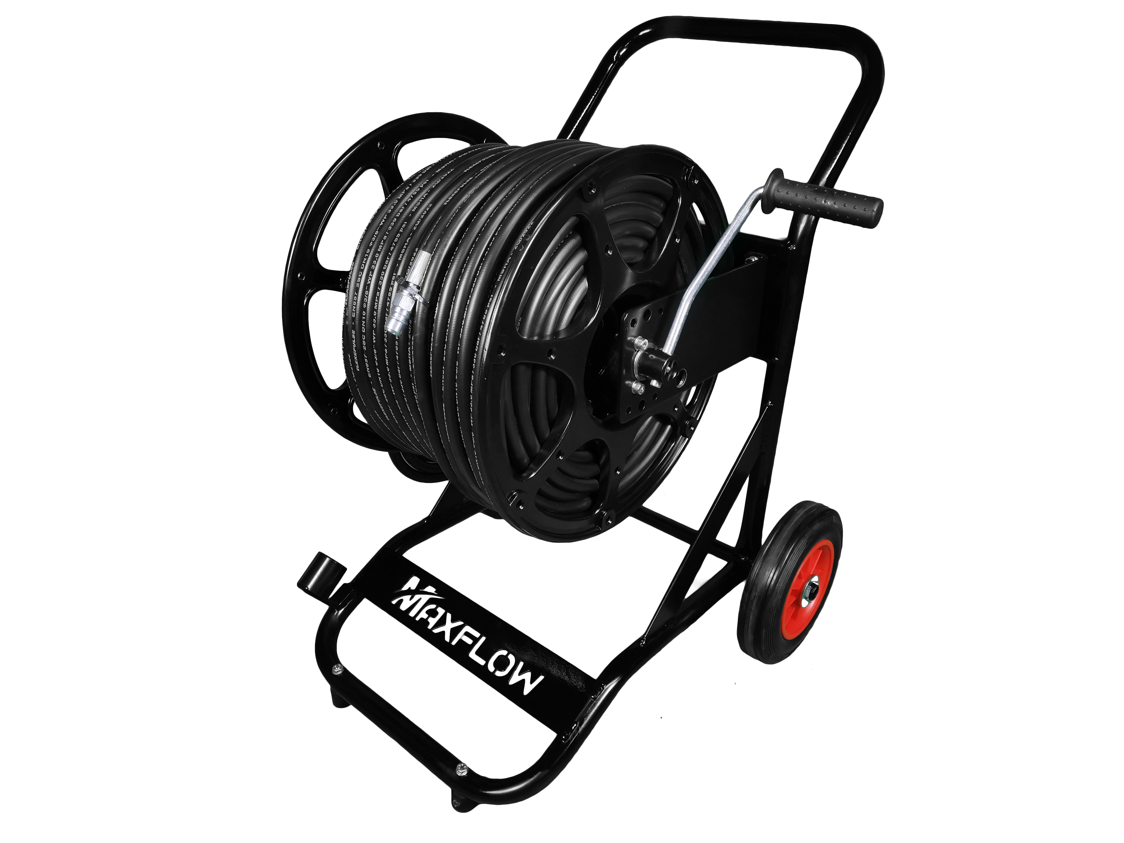 Maxflow Power Products - Maxflow Black 100m Reel Trolley with hose