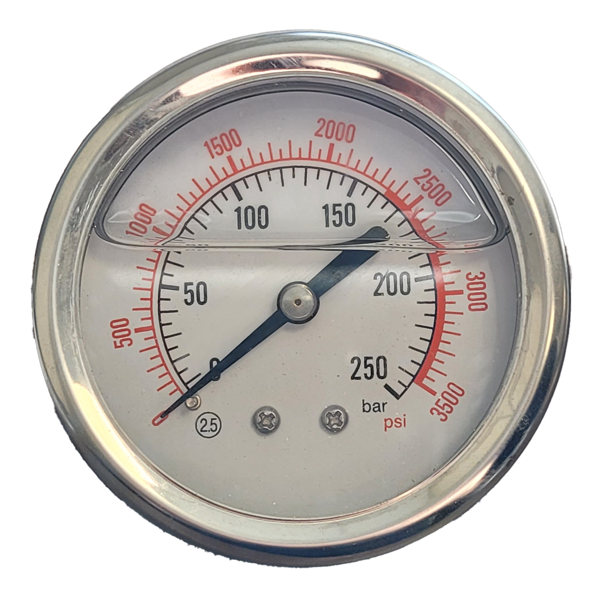 Maxflow Power Products - 1/4" Back Fed Pressure Gauge 63mm 250 Bar