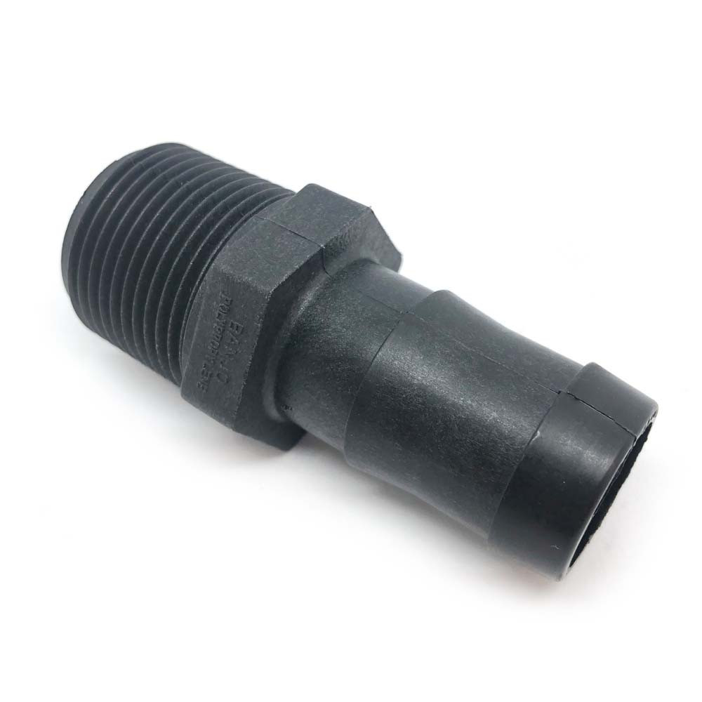 Maxflow Power Products - 1" Male Thread 1" Barb Plastic Hose Tail